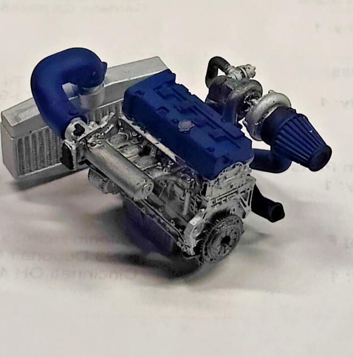 Honda K-Series K20 RWD Single Turbo 1/24 Scale Resin Engine | eBay