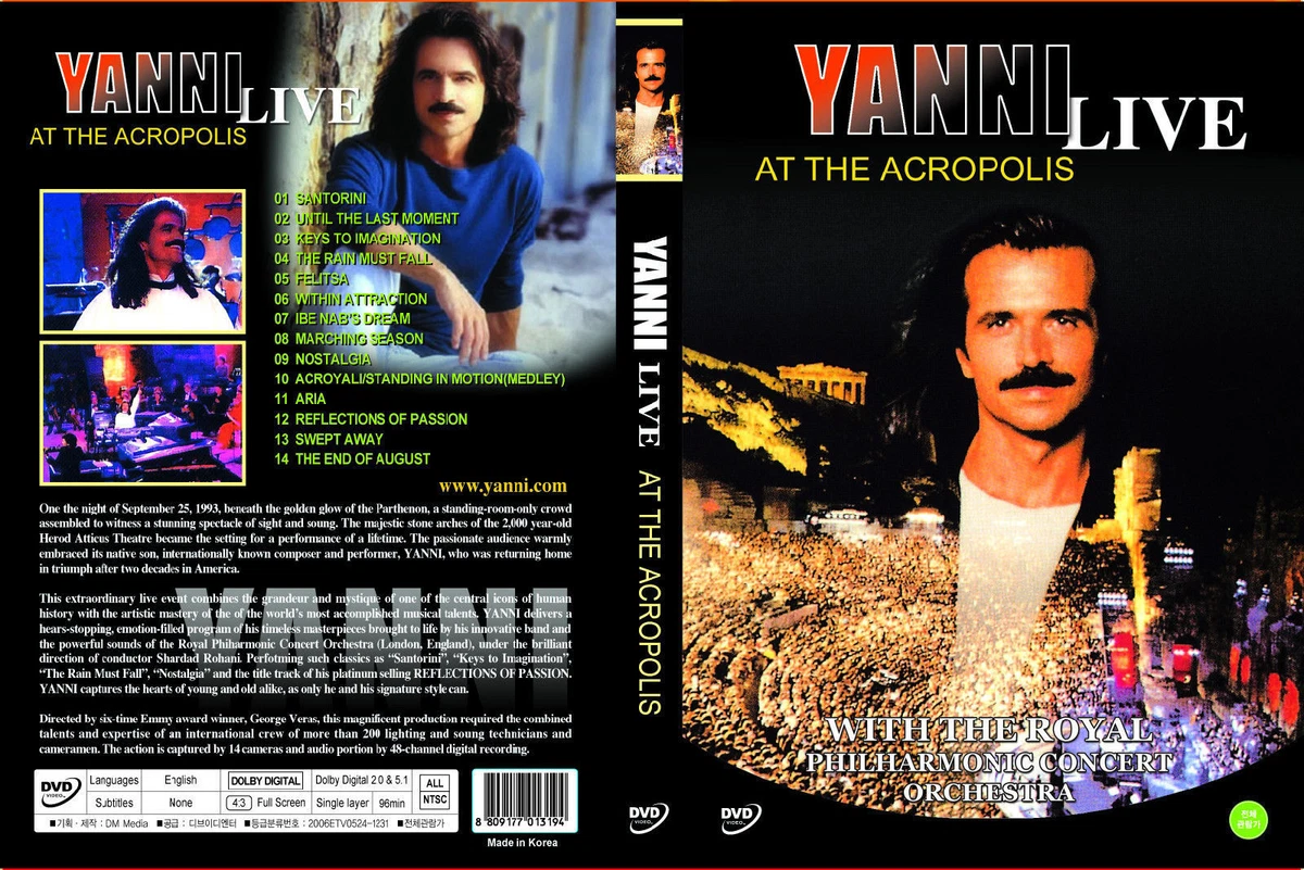 Yanni Live At The Acropolis Dvd