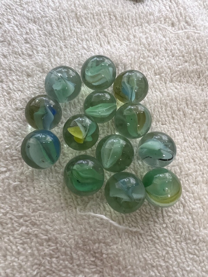 Marble Lot Varied Collection with Shooters 100 Marbles Multicolor ...