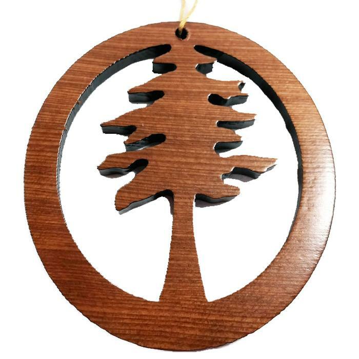 Redwood Tree Wood Ornament Souvenir Made in USA California Redwoods | eBay
