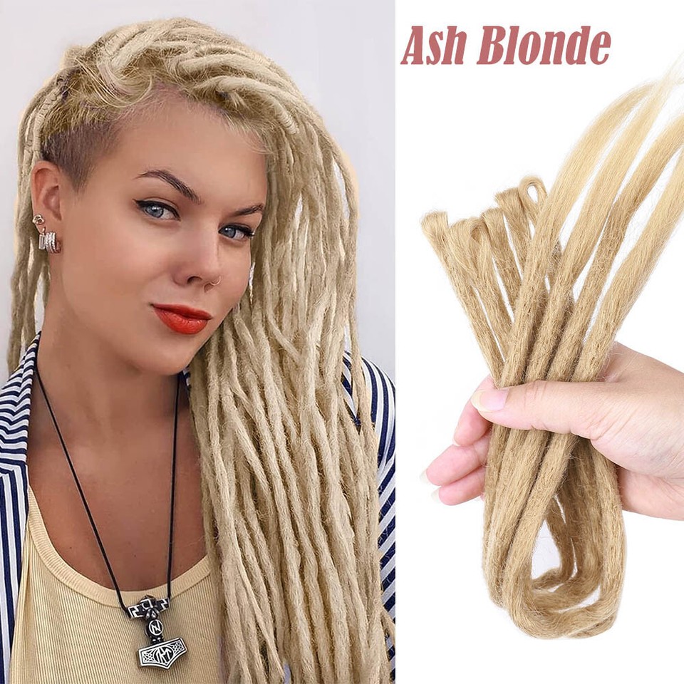 US Dreadlocks Hair Extensions Single Ended Dreads SE Dreads Braids Real ...