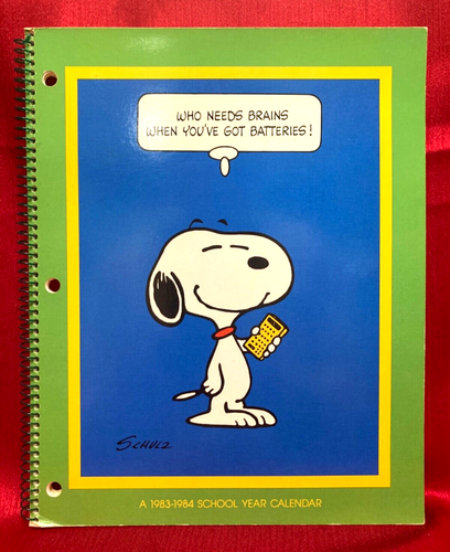 NEW VINTAGE PEANUTS / SNOOPY HALLMARK - 1983-84 SCHOOL YEAR CALENDAR | eBay