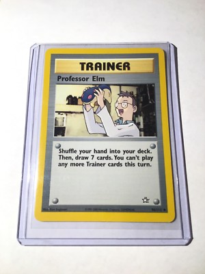 PROFESSOR ELM - Neo Genesis Set - 96/111 - Uncommon Unlimited Pokemon ...