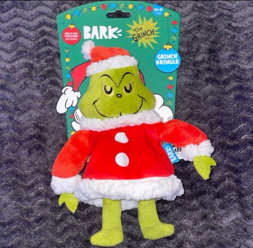 New Bark Box & Dr.Seuss " Grinch Kringle " Dog Toy The Grinch as Santa ...
