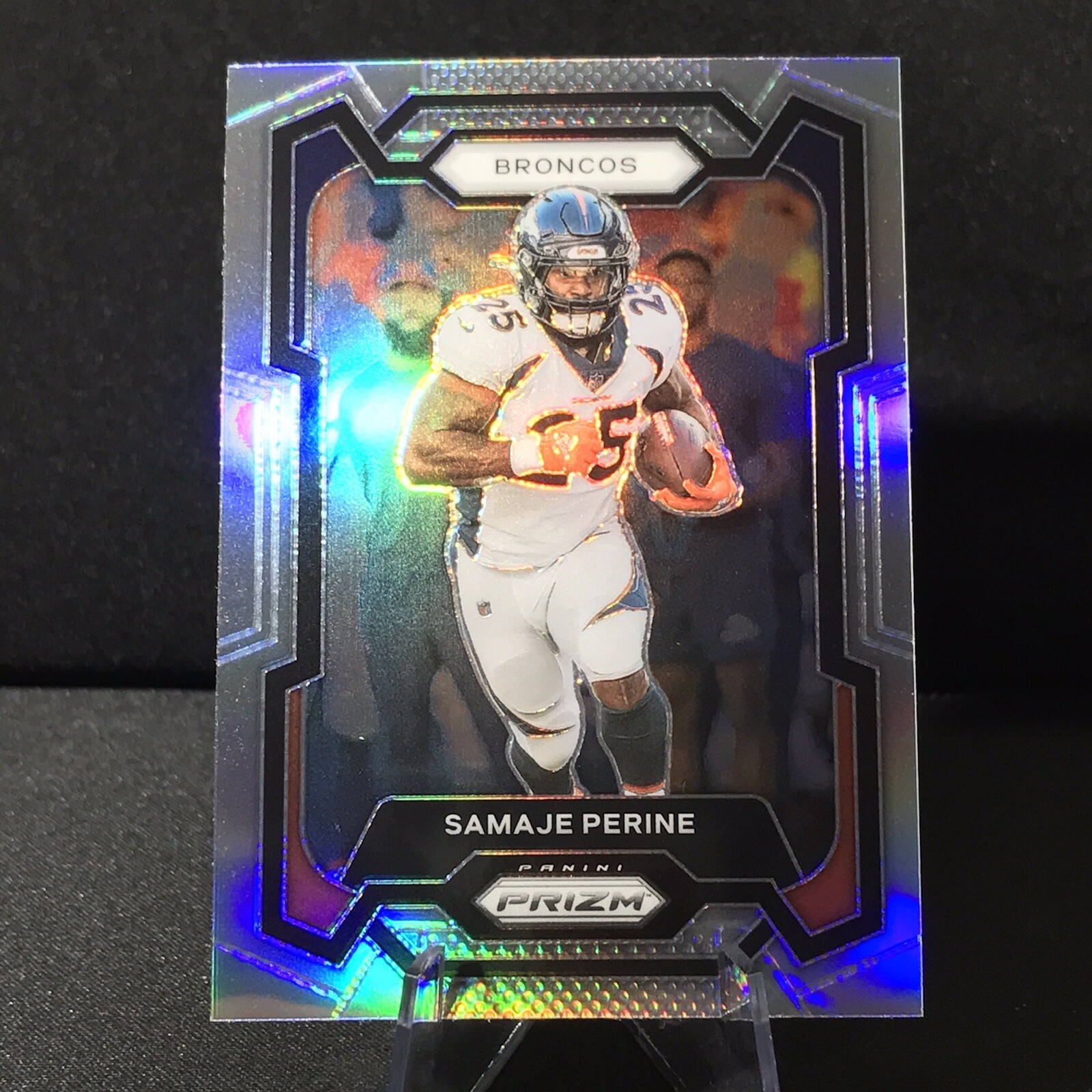 2023 Panini Prizm Samaje Perine Silver Prizm Parallel 88 Denver Broncos ...