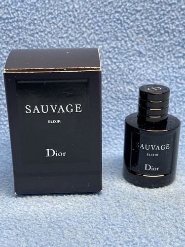 DIOR SAUVAGE ELIXIR 0.25 Oz 7.5 ml miniature mini NEW in box TRAVEL ...