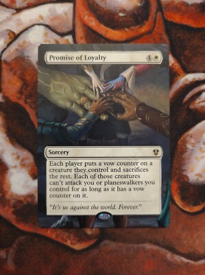 Magic the Gathering Promise of Loyalty Hand Painted Unique Custom MTG ...