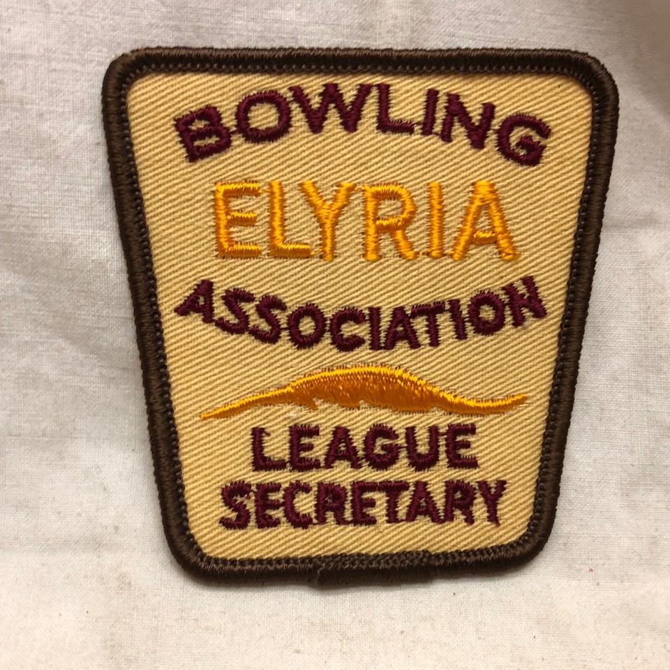 Vintage 1960's Bowling League Patch Elyria Ohio | eBay