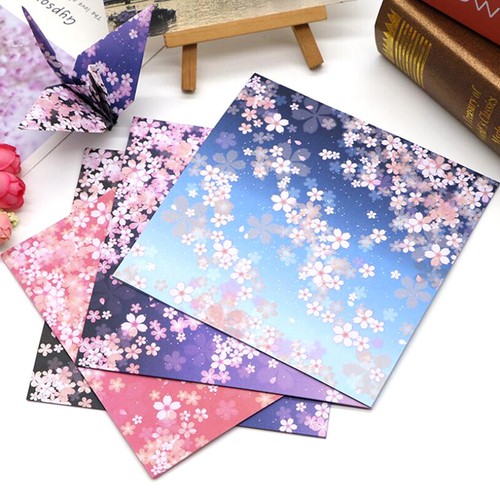 60/65Pcs Space Star Flower Origami Paper Double Sided Folding DIY ...
