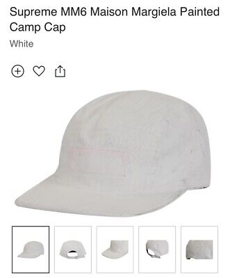 Supreme X Maison Margiela MM6 Painted Camp Cap White *IN Supreme X Maison Margiela MM6 Painted Camp Cap White *IN