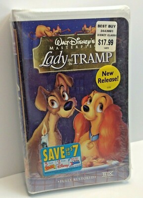 Disney Lady and the Tramp Master Piece (VHS, 1998, Clam Shell New ...