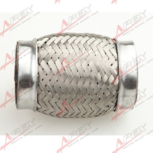 3.5" Exhaust Flex Pipe 3 1/2" x 4" OL Heavy Duty Stainless Steel ...