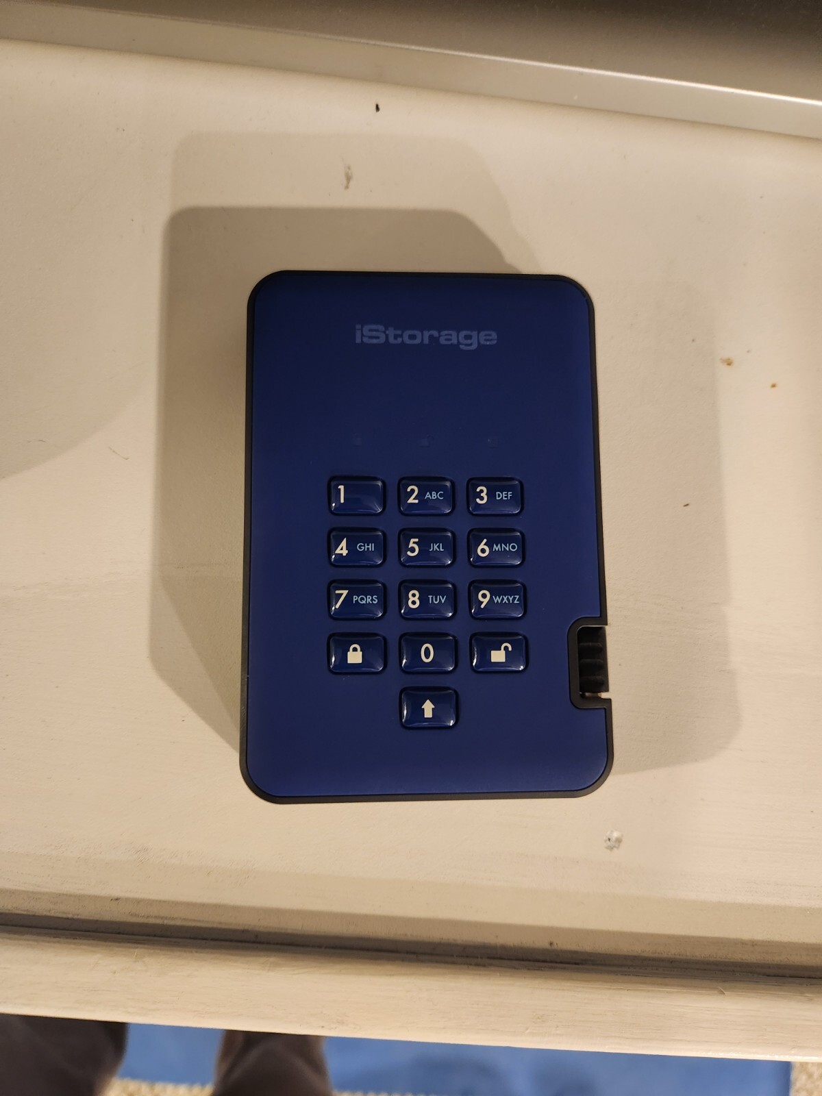 Blue iStorage diskAshur2 HDD 1 TB Secure Portable Hard Drive Password ...