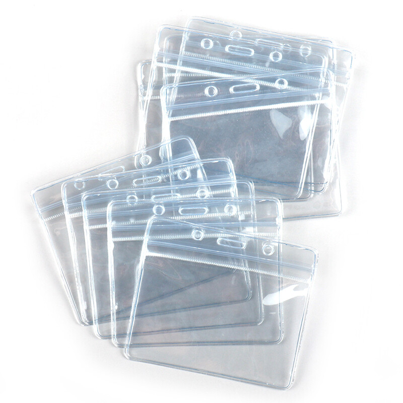 10Pcs Waterproof Clear Plastic Card Protector Sleeve Cards Cov-m- | eBay