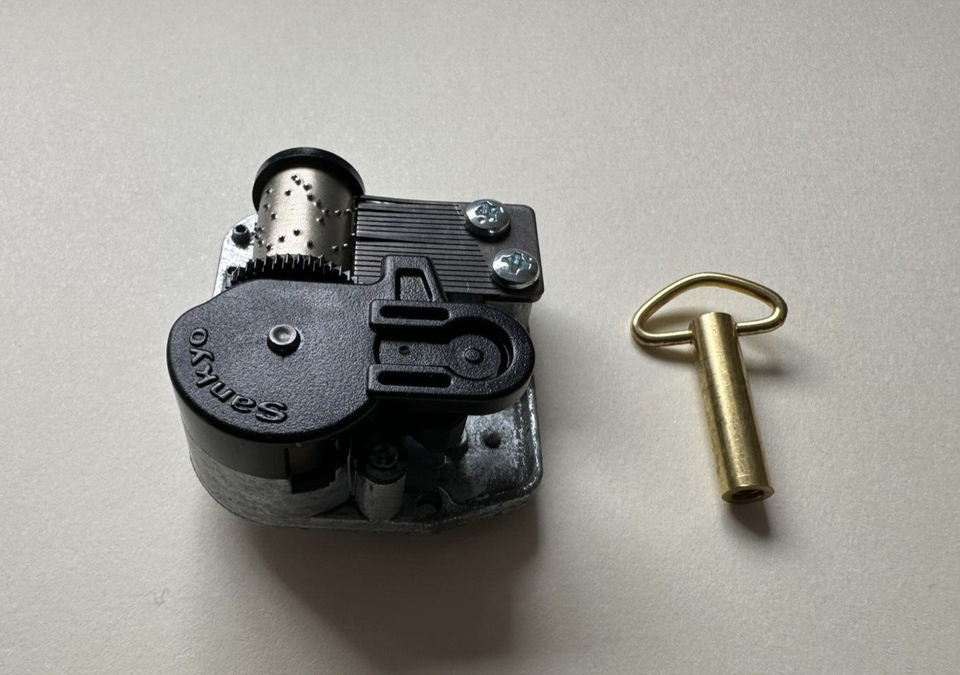 Sankyo Music Box Movement with Key - Plays "Beautiful Dreamer" | eBay
