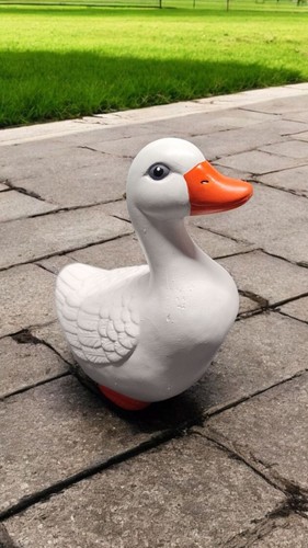 Latex n fiberglass backer baby goose concrete casting garden mold | eBay