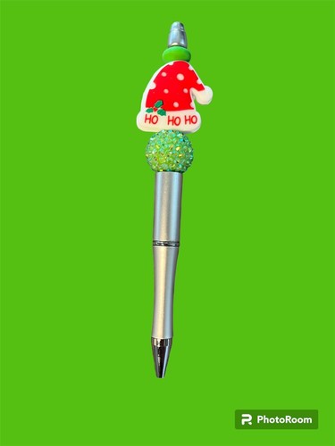 Santa Claus Hat Beaded Black Ink Pen | eBay