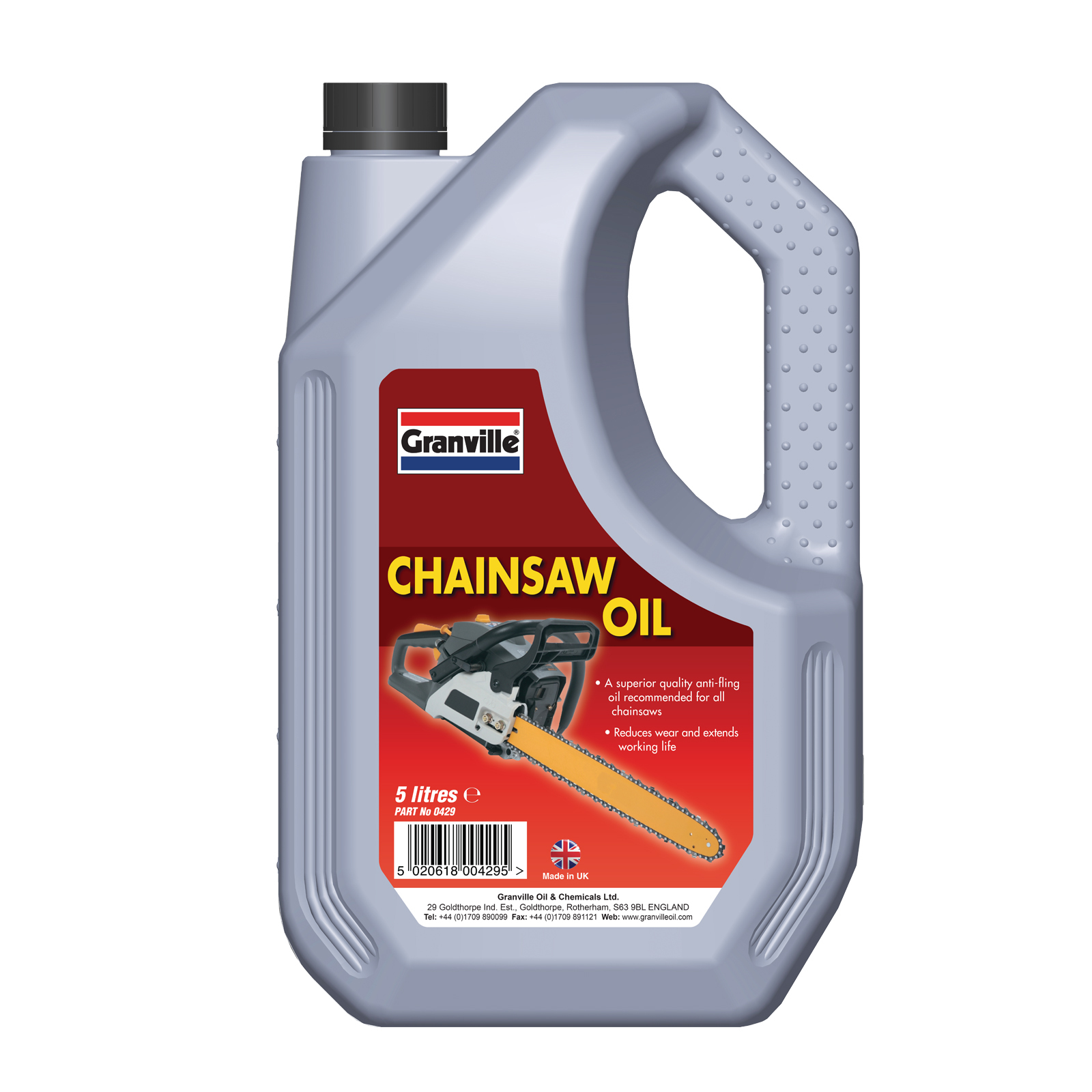 4 x Granville Quality Anti Fling Chain Saw Oil Lubricant Fluid SAE 30 ...