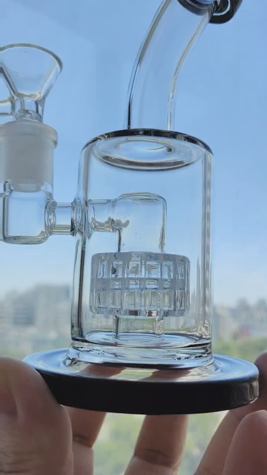 Unique Matrix Recycle Rig Glass Water Pipe bong Sidecar Hookah Smoking ...