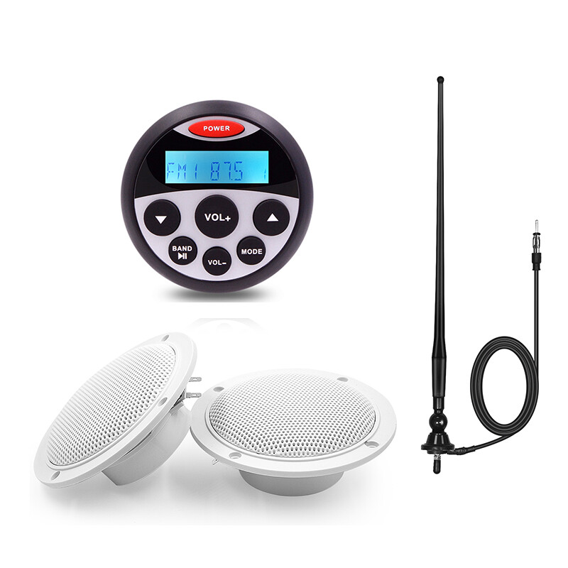 Waterproof Marine Stereo Boat AM FM Bluetooth Radio Receiver USB MP3 ...