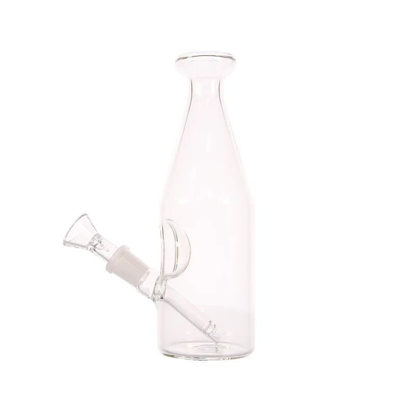 7.5 Inch Sake Bottle Glass Water Pipe Bong Tobacco Hookah Clear with ...