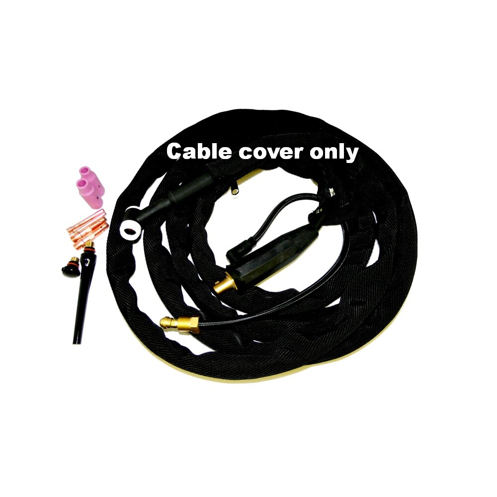 WeldingCity Cable Cover Nylon 24' (L) 4"(W) w/ Zipper TIG Welding Torch ...