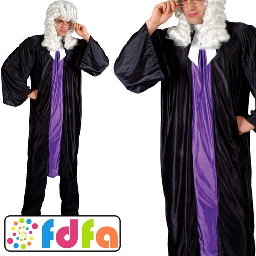 Wicked High Court Judge Gown Adults Mens Fancy Dress Costume | eBay UK