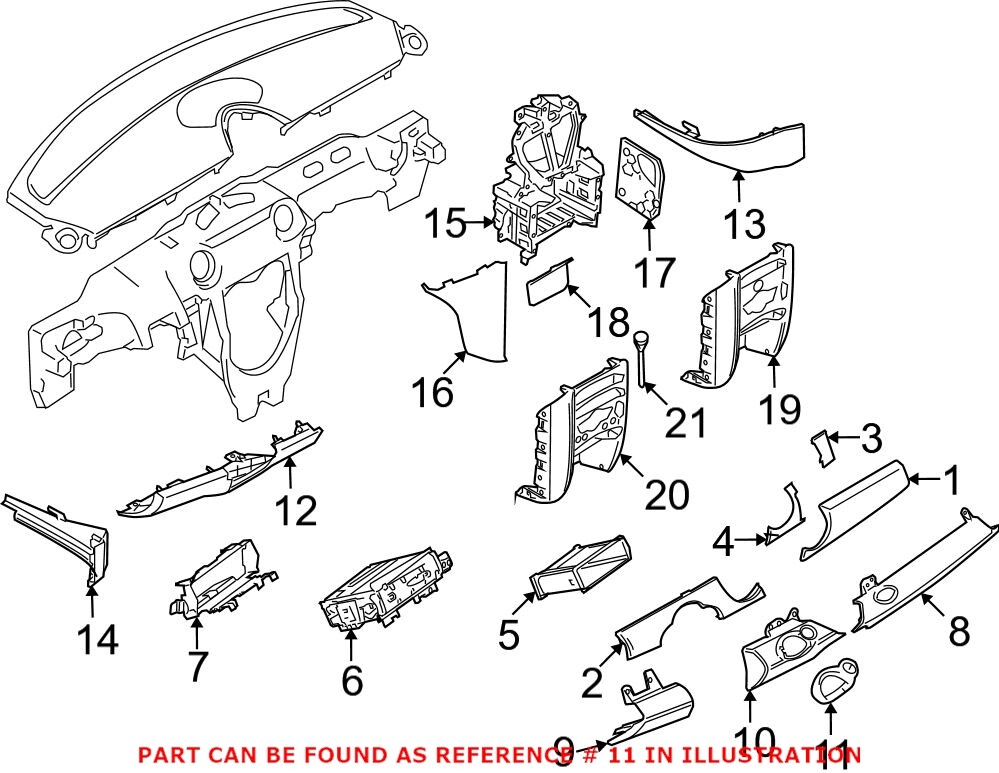 MINI 51452752836 Genuine OEM Factory Original Switch Cover for sale ...