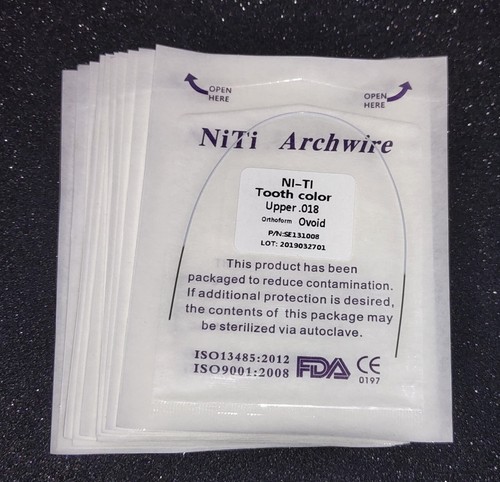 10Bag Dental Orthodontic Super Elastic Niti Tooth Color Round Colored ...