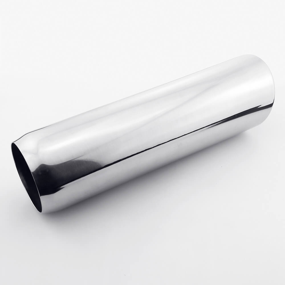 Weld on Round Exhaust Tip Slant Cut 3.5 inch Out 3 Inlet 12 Long ...