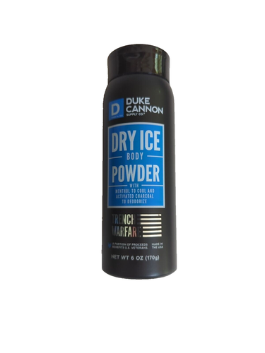 Duke Cannon Dry Ice Body Powder Trench Warfare 6 oz Updated Formula New ...
