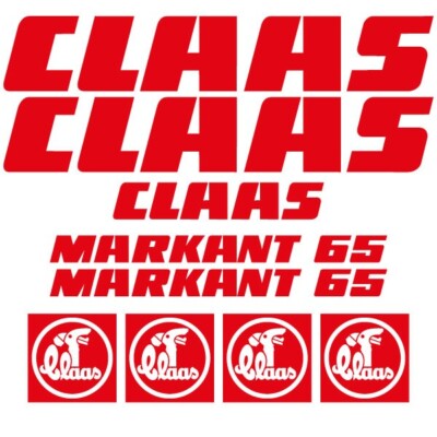 Claas Markant 65 square baler decal aufkleber adesivo sticker set | eBay