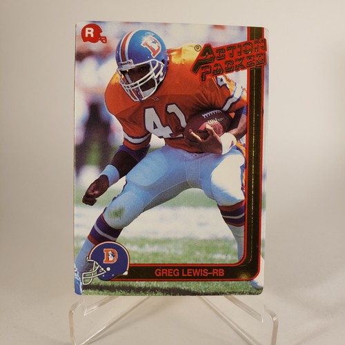 1991 Action Packed Football Greg Lewis RC #20 Broncos | eBay