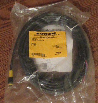 Turck M8 Picofast Female Connector Straight Nickel Plated Brass 6x26 ...