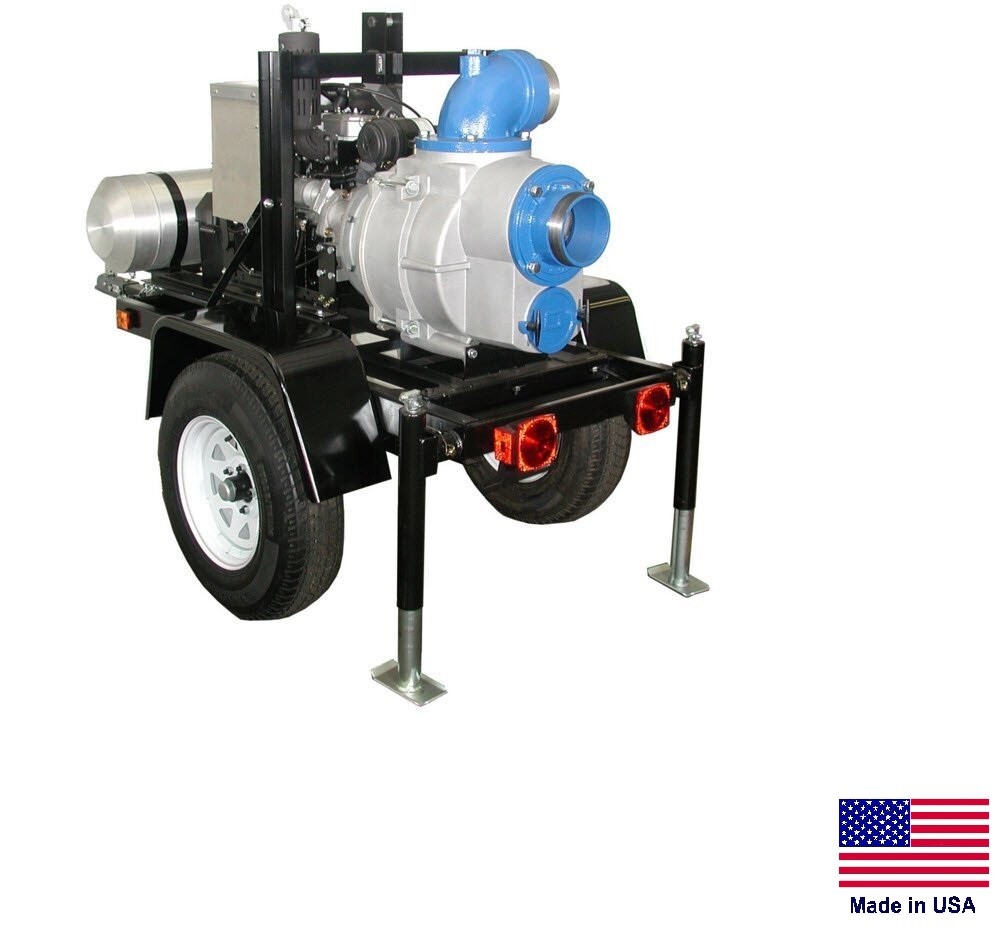 TRASH PUMP - Trailer Mounted - Commercial - 23 Hp Diesel - 6" Ports ...