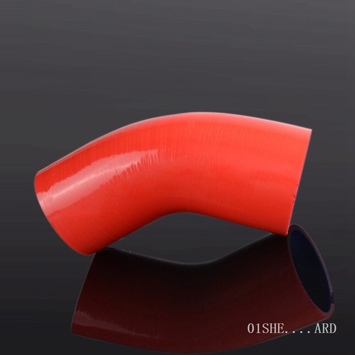 Red 51mm - 89mm Silicone 45 Degree Elbow Reducer Pipe Hose Kit | eBay