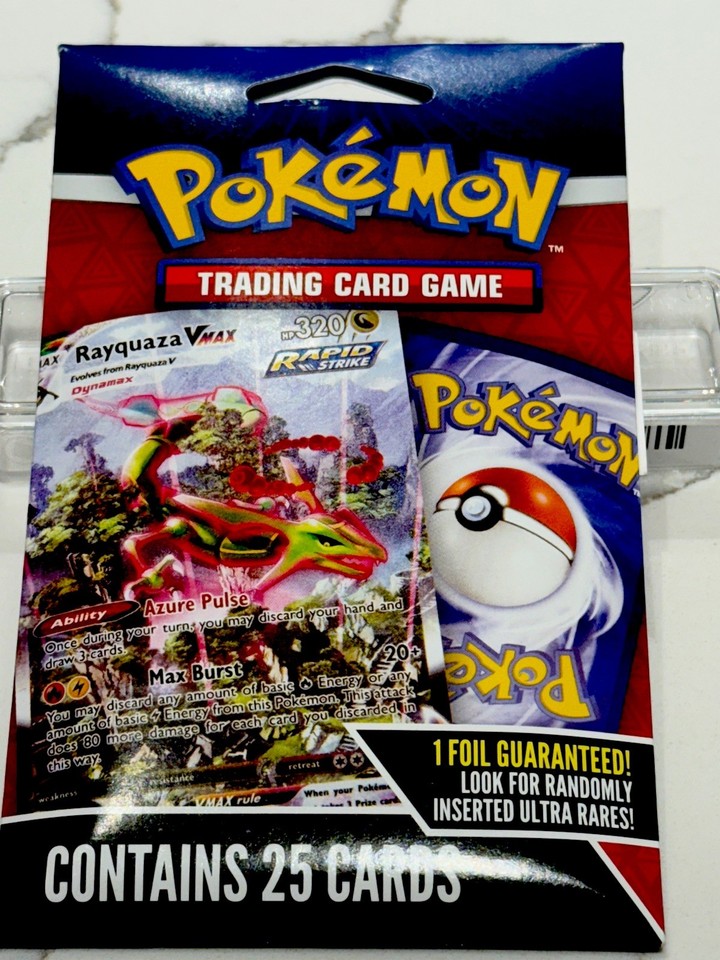 POKEMON TRADING CARD GAME 1 PACK 25 CARDS ONE FOIL GUARANTEE RANDOM ...