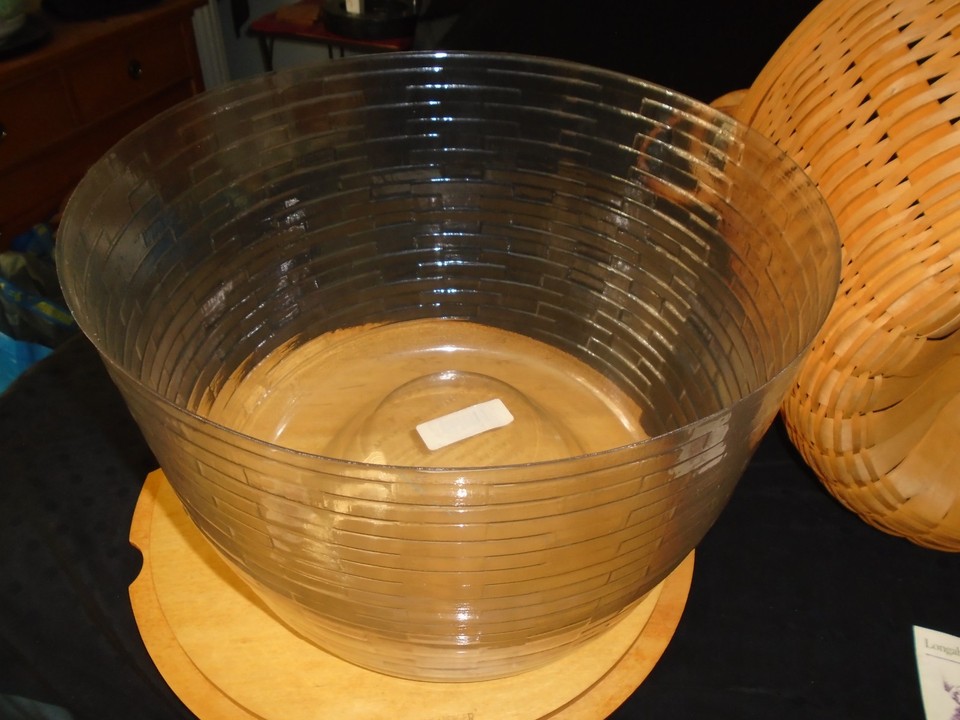 Longaberger Large Corn Bushel Basket w/Leather Handles-Laundry/Storage ...