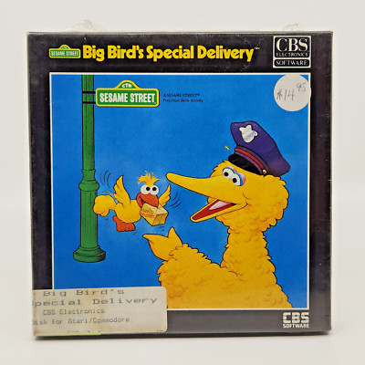 Atari 400/800 CBS Sesame Street Computer Game - Big Bird's Delivery ...