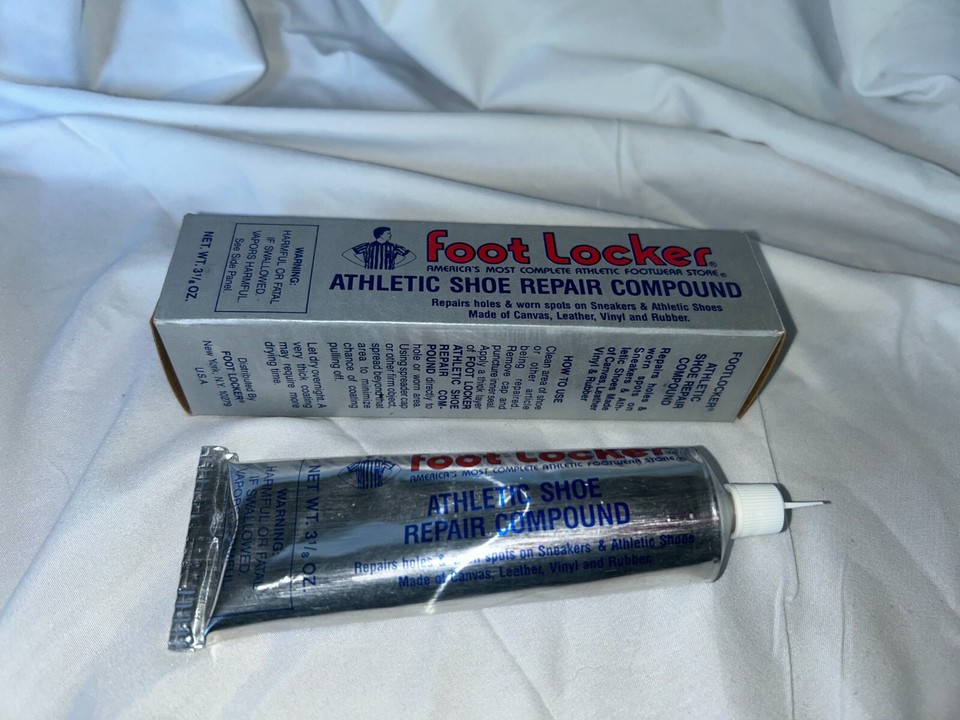 NIB VTG RARE Foot Locker Athletic Shoe Repair Compound Clear Glue 3 oz ...
