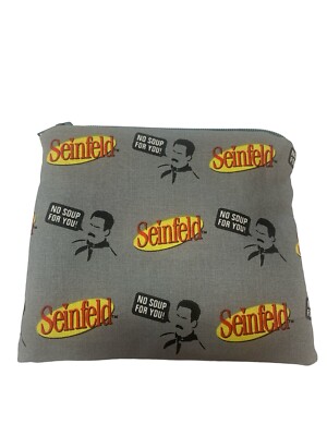 Seinfeld No Soup 4U Cotton Zipper Coin Key Purse 6x 4.5 School Bag NWT ...