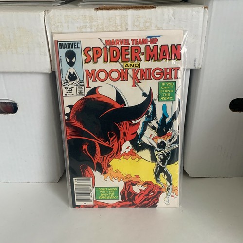 Marvel Team Up 144 Moon Knight Black Suit Spider-Man Newsstand | eBay