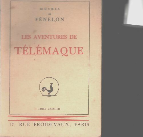 Les aventures de télémaque Tome I - Fénelon - V2059649 | eBay