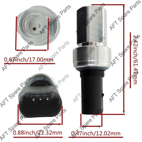 Air Conditioning Pressure Switch Sensor 1J0959126 1K0959126A Fits Audi ...