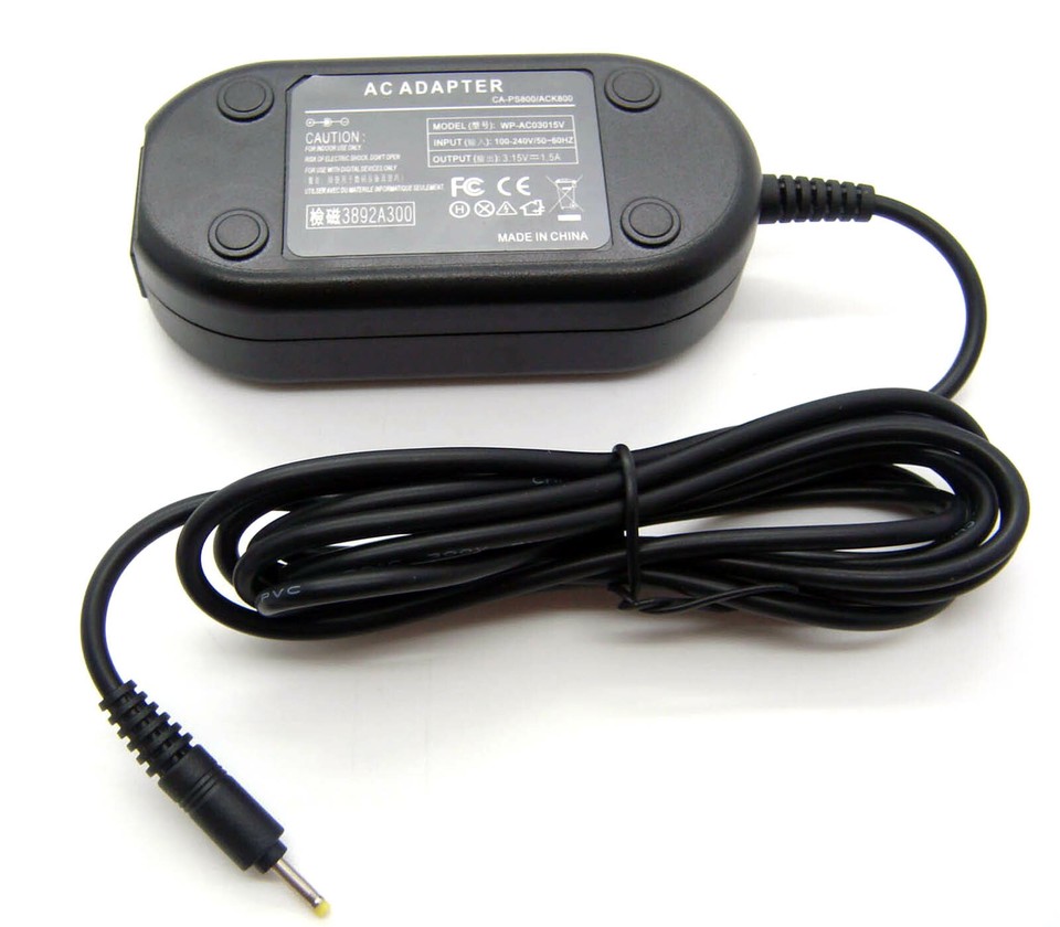 AC Adapter Power Supply Charger For Canon Power Shot A800 A810 A1200 ...