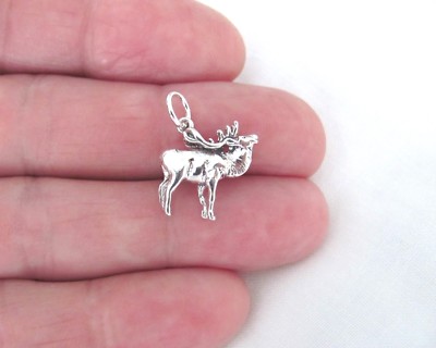 Sterling Silver 3d Elk charm | eBay