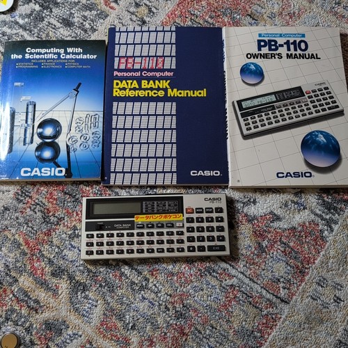 Vintage Casio PB-110 Data Bank Computer Calculator Near Mint Working ...