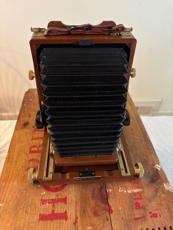 Wista Field 45DX/Cherry(?) 4x5 w/ Fujinon W f5.6/150 & Super-Angulon f8 ...