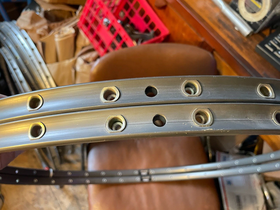 Vintage NOS Wolber Super Champion Aubisque 36h 700c Tubular Rim Set (2 ...