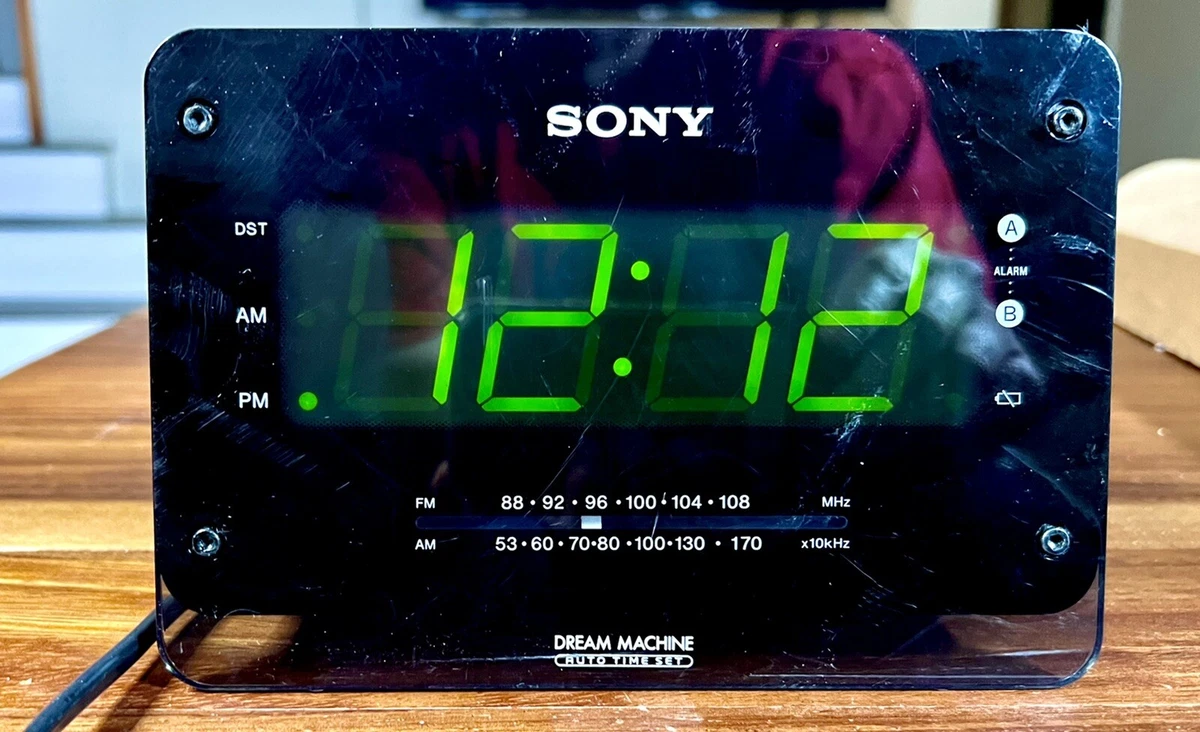 enjoy free shipping 23 x 42 Sony Dream Machine Alarm Clock Radio Model ...